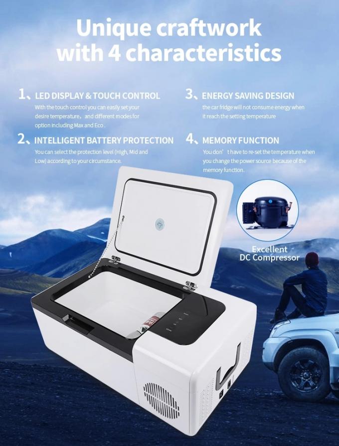 240mm High 12 Volt Mini Refrigerator / 45W 15l Portable Fridge Freezer